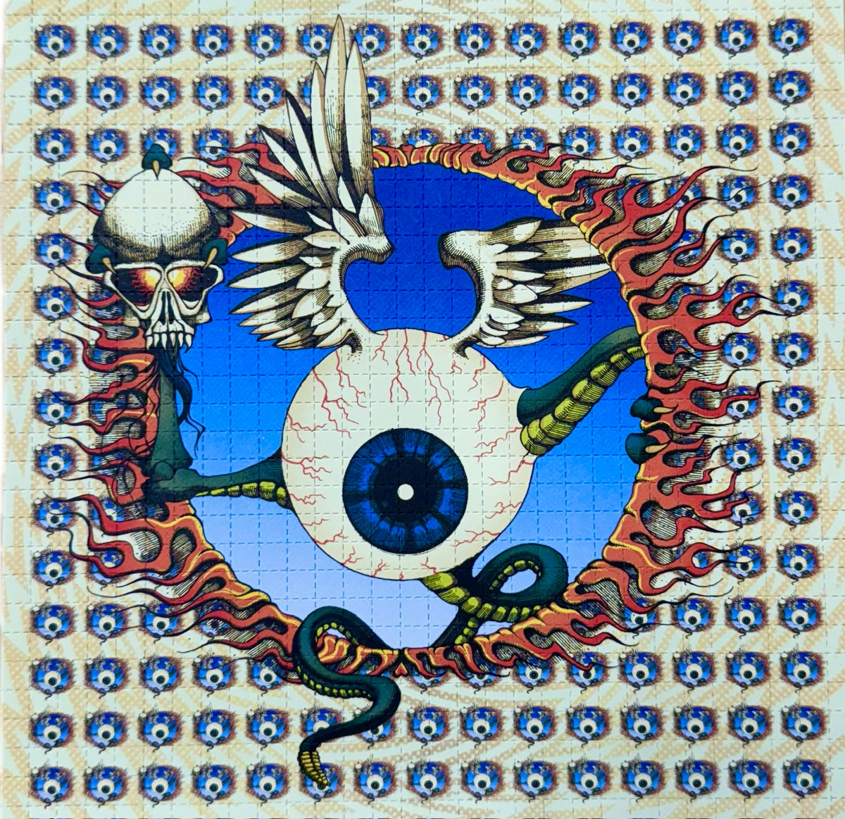 "Flying Eyeball" by Rick Griffin Blotter – The Chambers Project